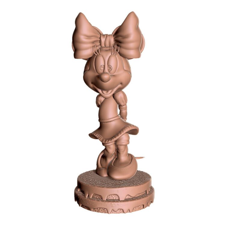 Mini mouse shy for 3D printer (204903) 3D model - Download 3D model ...