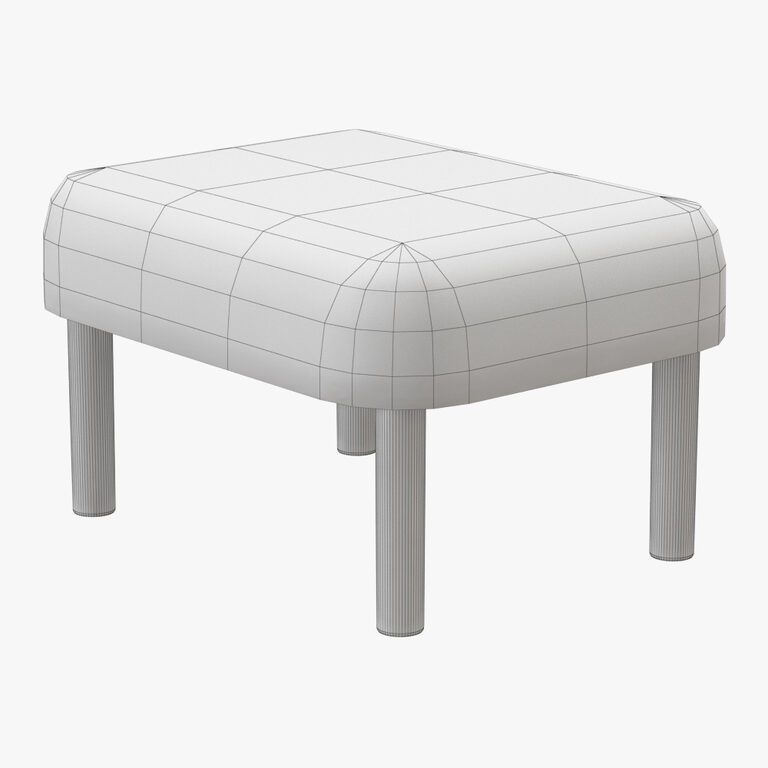 Bronwen Sheepskin pouf (20575) 3D model - Download 3D model Bronwen ...