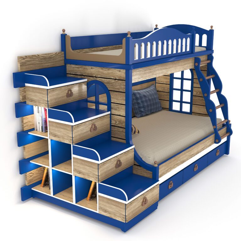 Bunk bed (211897) 3D model - Download 3D model Bunk bed (211897 ...