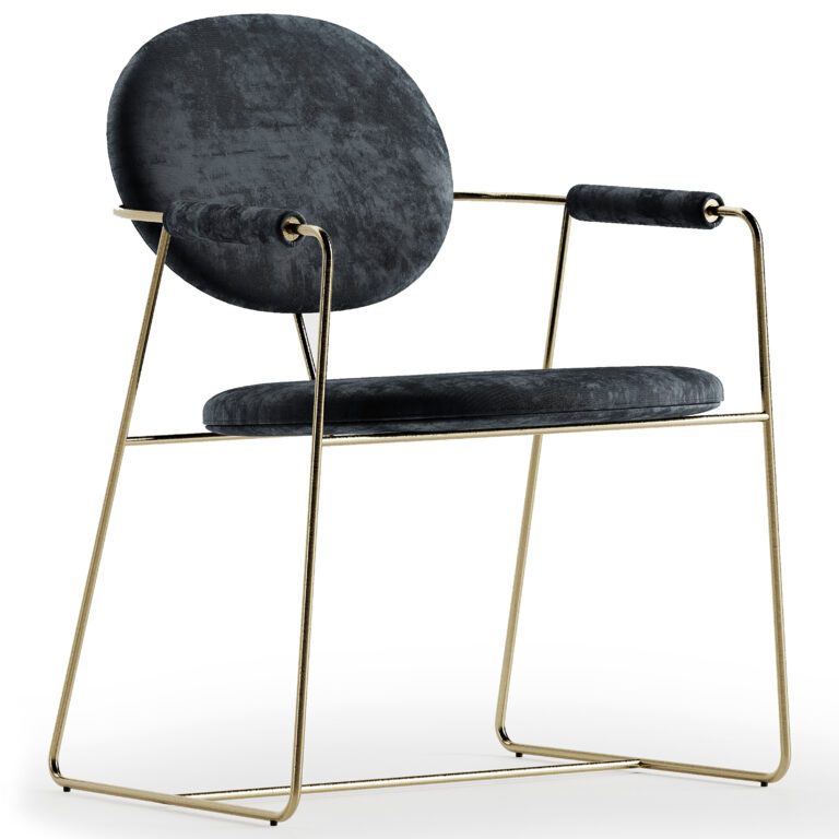 Baxter Pangea Table + Gemma Chair (220221) 3D model - Download 3D model ...