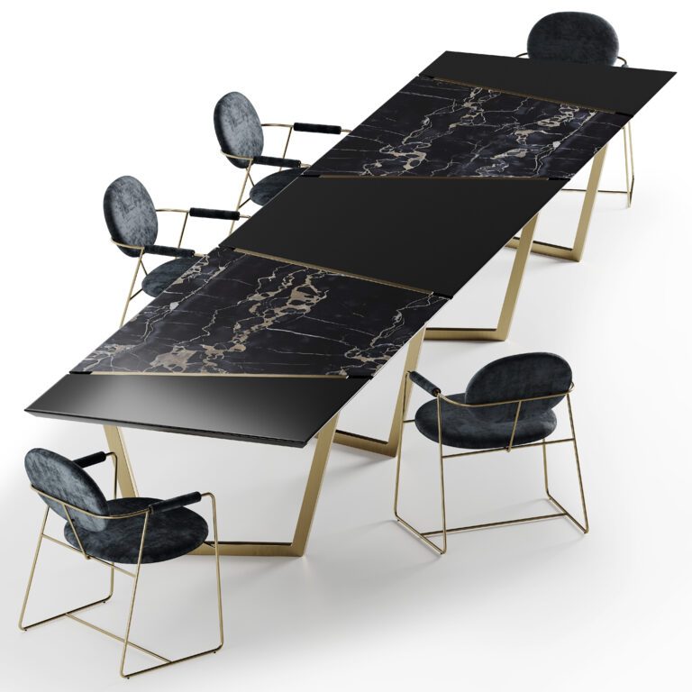 Baxter Pangea Table + Gemma Chair (220221) 3D model - Download 3D model ...