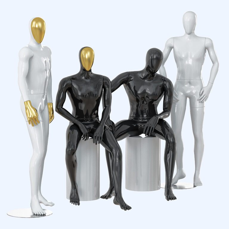 Four abstract male mannequins 32 (22069) 3D model - Download 3D model ...