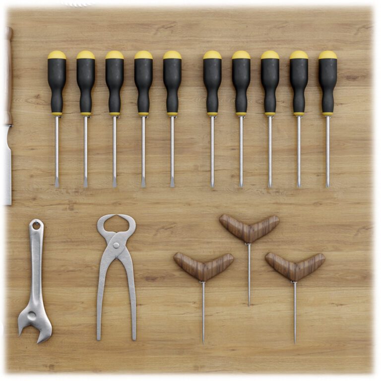 Carpentry Tools (227340) 3D model - Download 3D model Carpentry Tools ...