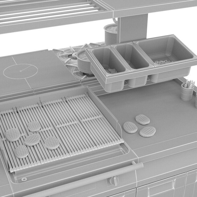 Angelo Po ICON9000 Modular Kitchen (22742) 3D model - Download 3D model ...
