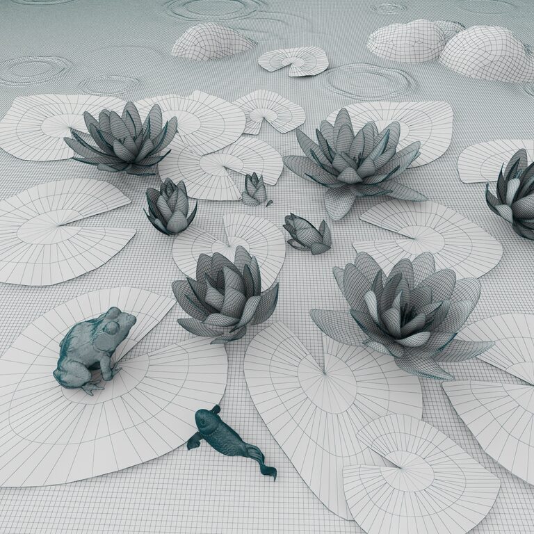 Aquatic Plants and Fauna (23744) 3D model - Download 3D model Aquatic ...