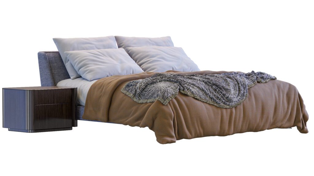 Spencer Bed (240505) 3D model - Download 3D model Spencer Bed (240505 ...