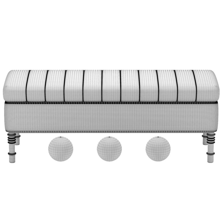 Ottoman bench with storage (241548) 3D model - Download 3D model ...