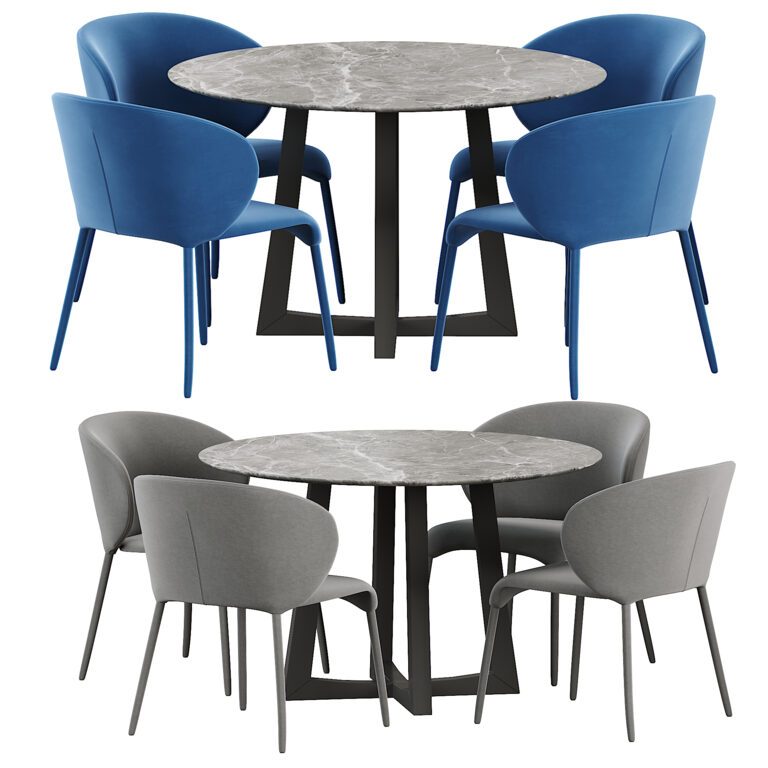 Coco Republic Remy dining table (244597) 3D model - Download 3D model ...