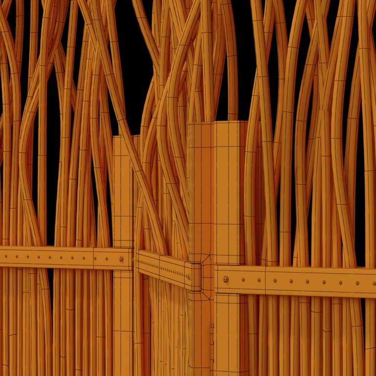 Screen branch crooked decor n5 (245608) 3D model - Download 3D model ...