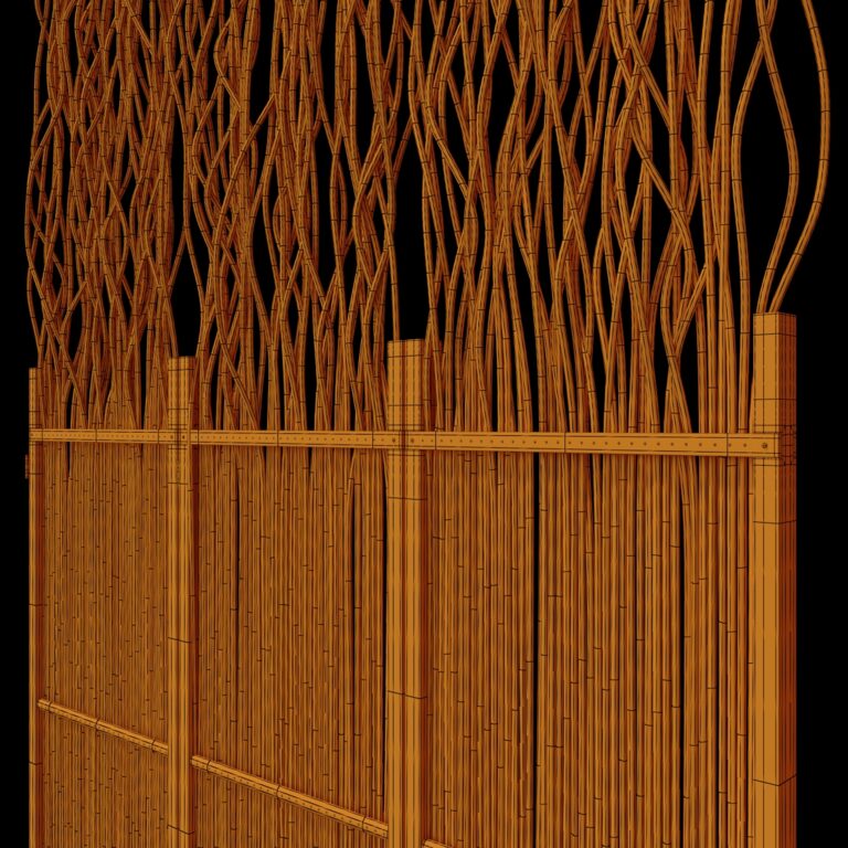 Screen branch crooked decor n5 (245608) 3D model - Download 3D model ...