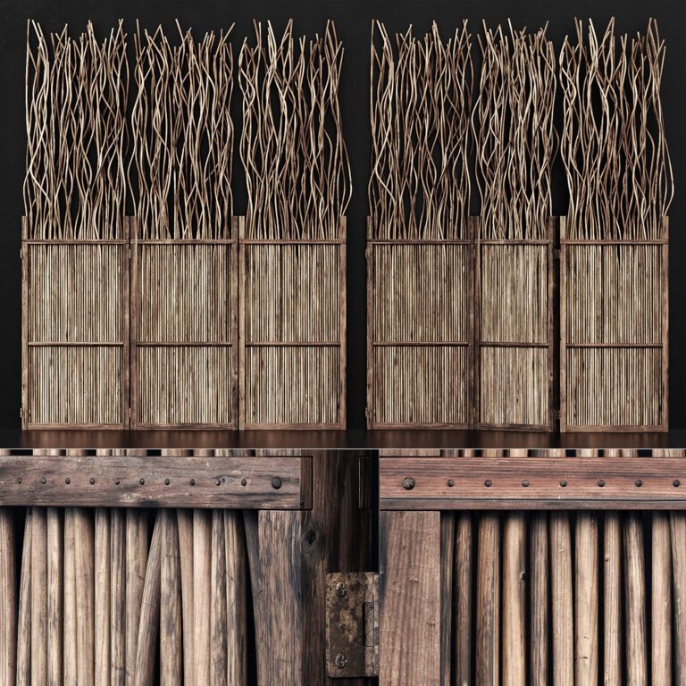Screen branch crooked decor n5 (245608) 3D model - Download 3D model ...