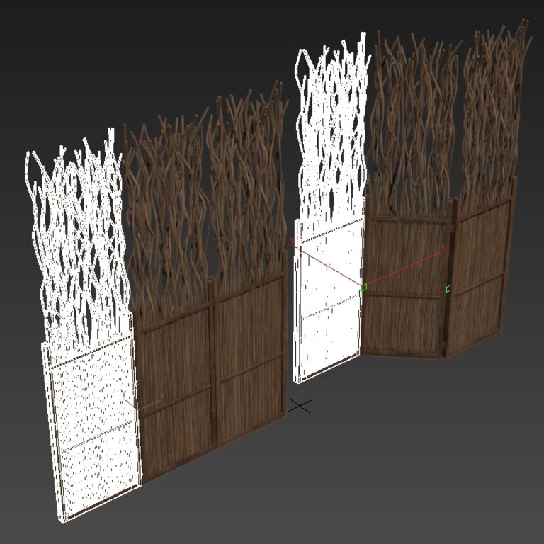 Screen branch crooked decor n5 (245608) 3D model - Download 3D model ...