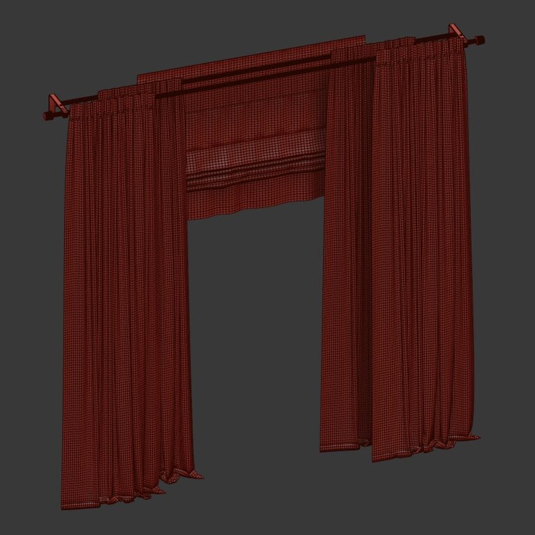 Curtains (24824) 3D model - Download 3D model Curtains (24824) | 24824 ...