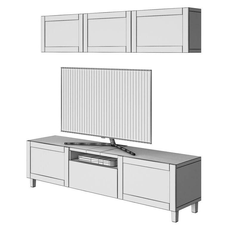 Ikea Besta 01 (24892) 3D model - Download 3D model Ikea Besta 01 (24892 ...