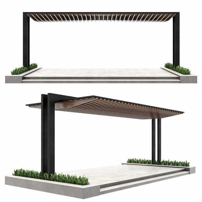 Pergola 2 (24920) 3D model - Download 3D model Pergola 2 (24920 ...