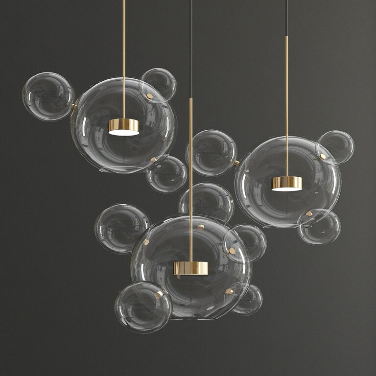 Lamp Bolle Bubble LED (25185) 3D model - Download 3D model Lamp Bolle ...