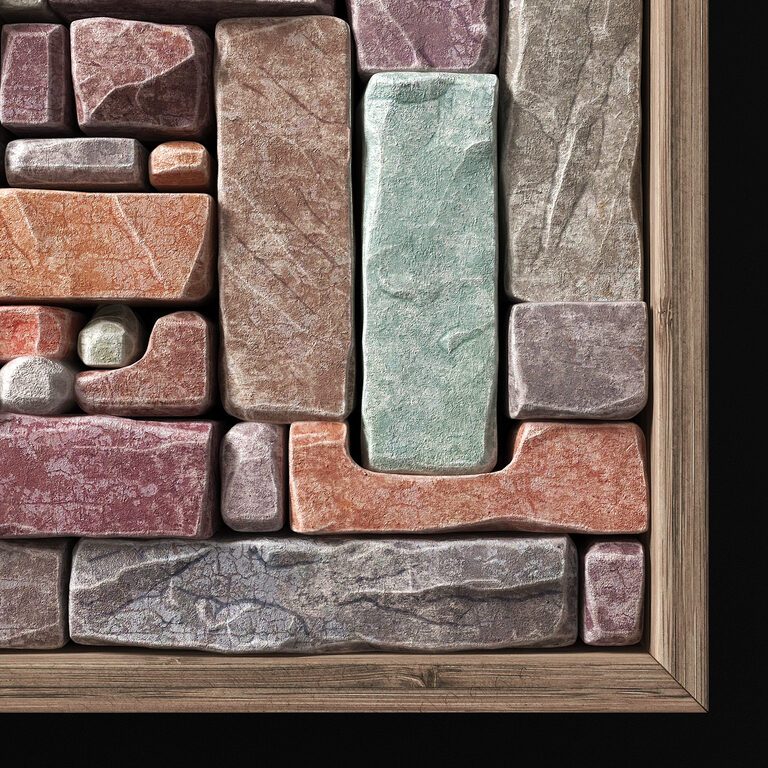 Stone Rock Panel Frame n1 (25205) 3D model - Download 3D model Stone ...