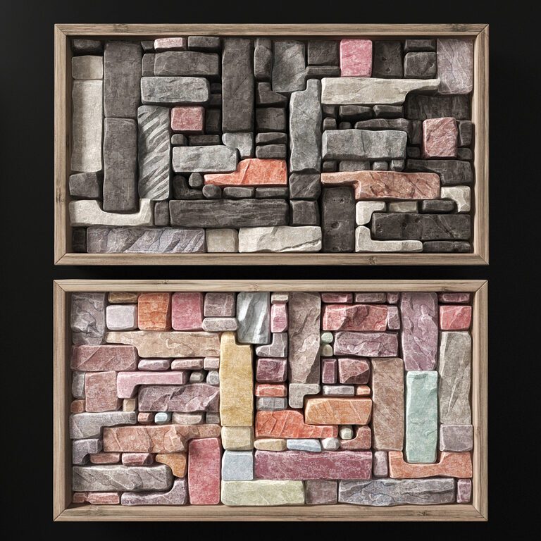 Stone Rock Panel Frame n1 (25205) 3D model - Download 3D model Stone ...