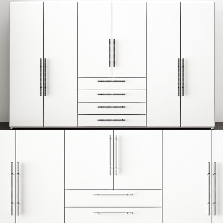 Simple Built Wardrobe (25249) 3D model - Download 3D model Simple Built ...
