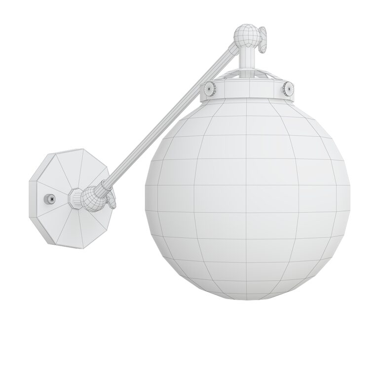 Bistro Globe Clear Glass Bra Gold (25359) 3D model - Download 3D model ...