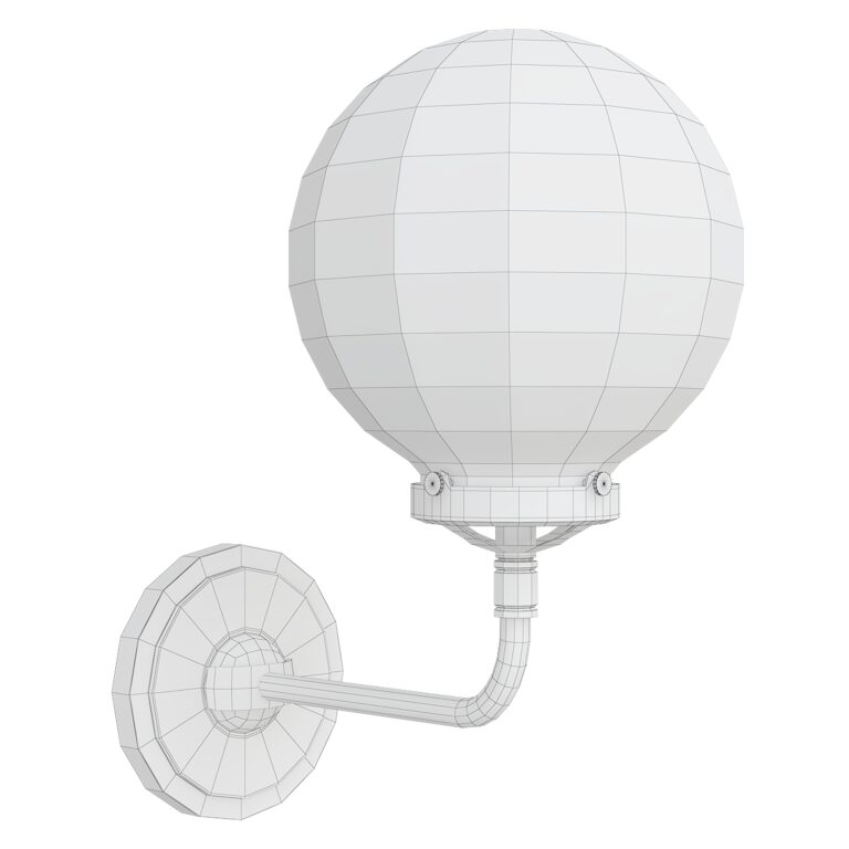 Bistro Globe Clear Glass Bra Gold2 (25362) 3D model - Download 3D model ...