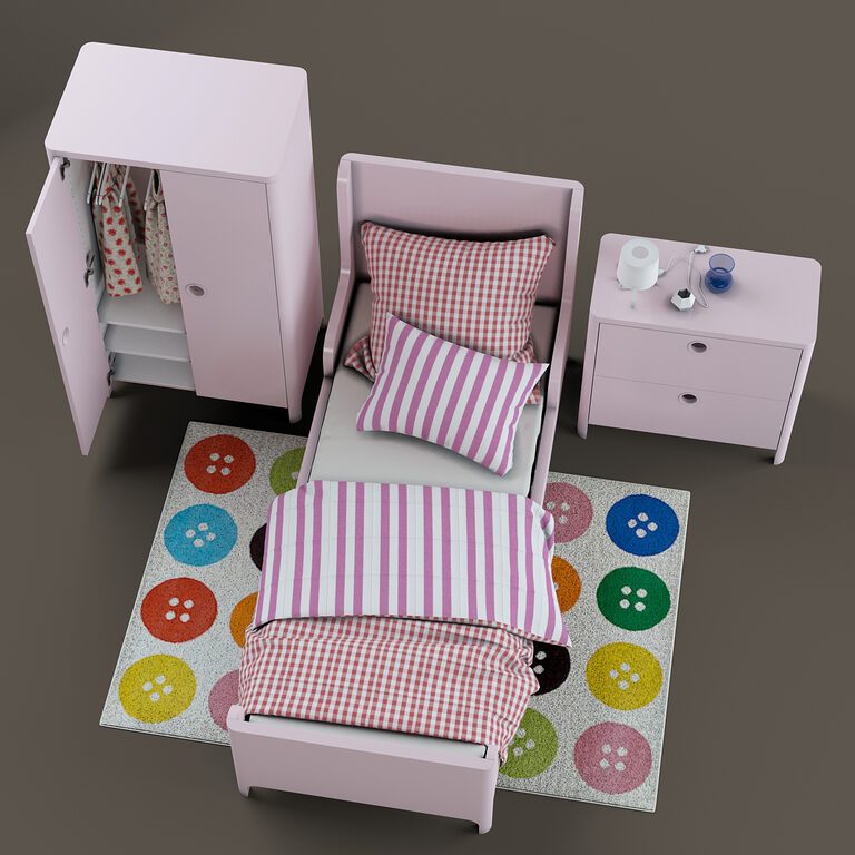 Ikea Furniture Set for Kids # 2 (25635) 3D model - Download 3D model ...