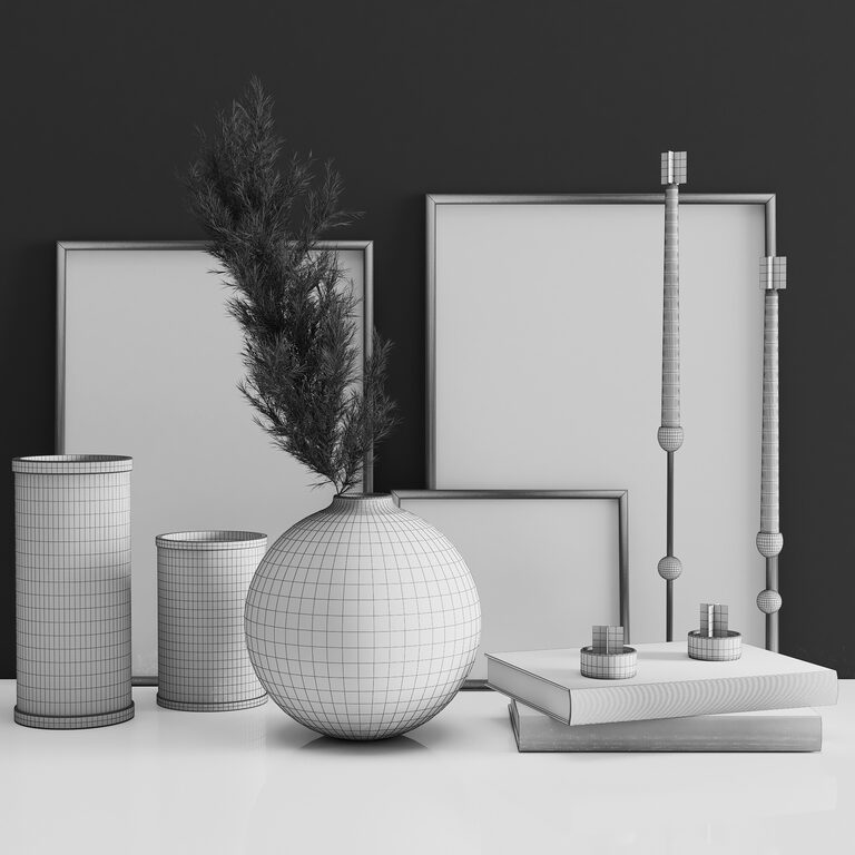 Decor set 04 (25661) 3D model - Download 3D model Decor set 04 (25661 ...