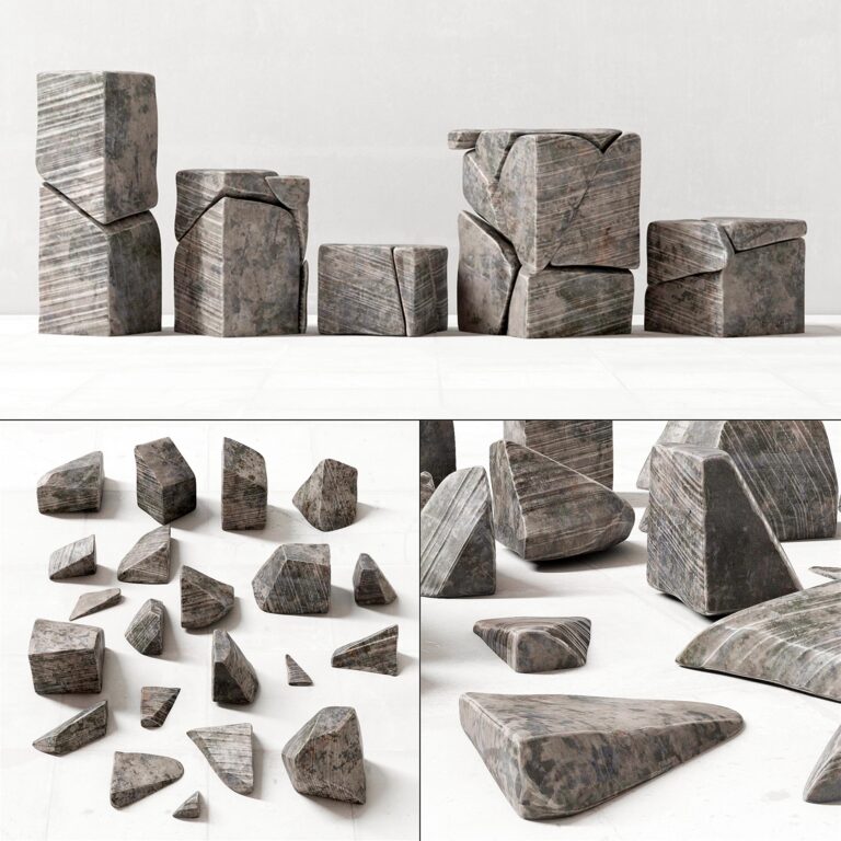 Stone cube part decor n1 (257849) 3D model - Download 3D model Stone ...
