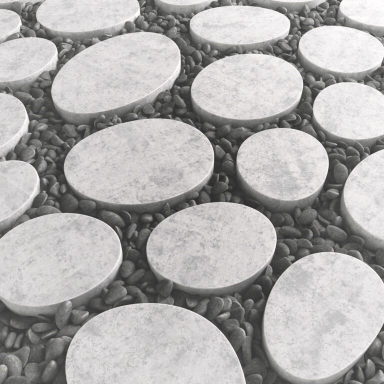 Tile square oval pebble n1 (257876) 3D model - Download 3D model Tile ...