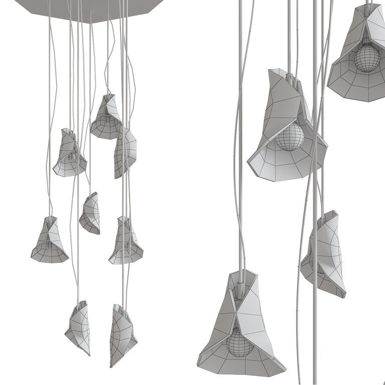 GAMADECOR PAPPARDELLE suspension (25788) 3D model - Download 3D model ...