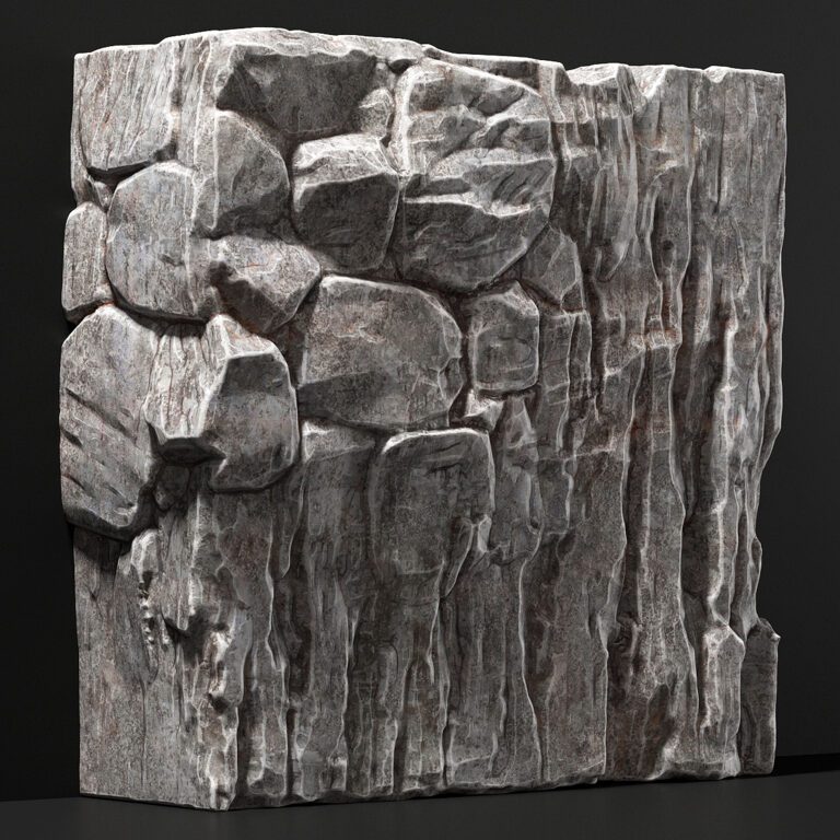 Slab stone rock granite huge n2 (257880) 3D model - Download 3D model ...