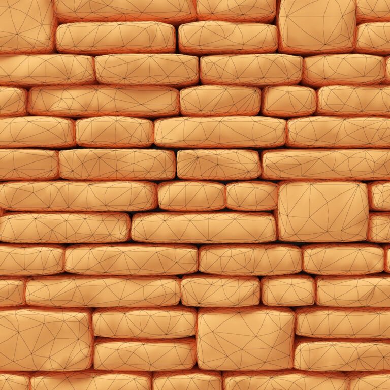 Brick granite color stone many part (257881) 3D model - Download 3D ...