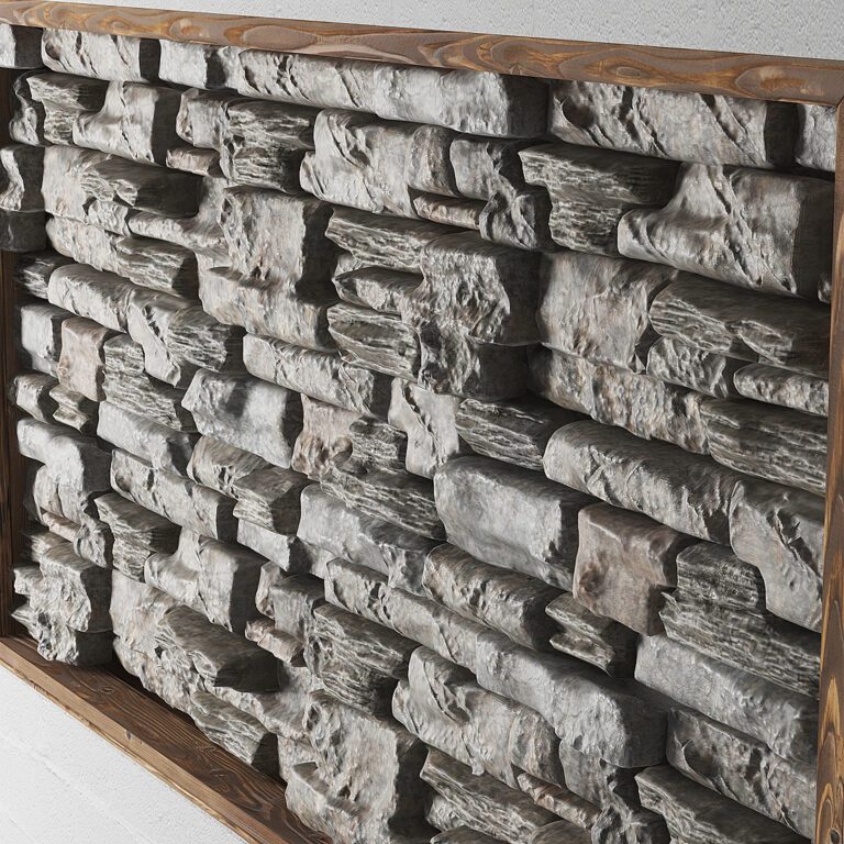 Stone panel decorative n5 (257886) 3D model - Download 3D model Stone ...