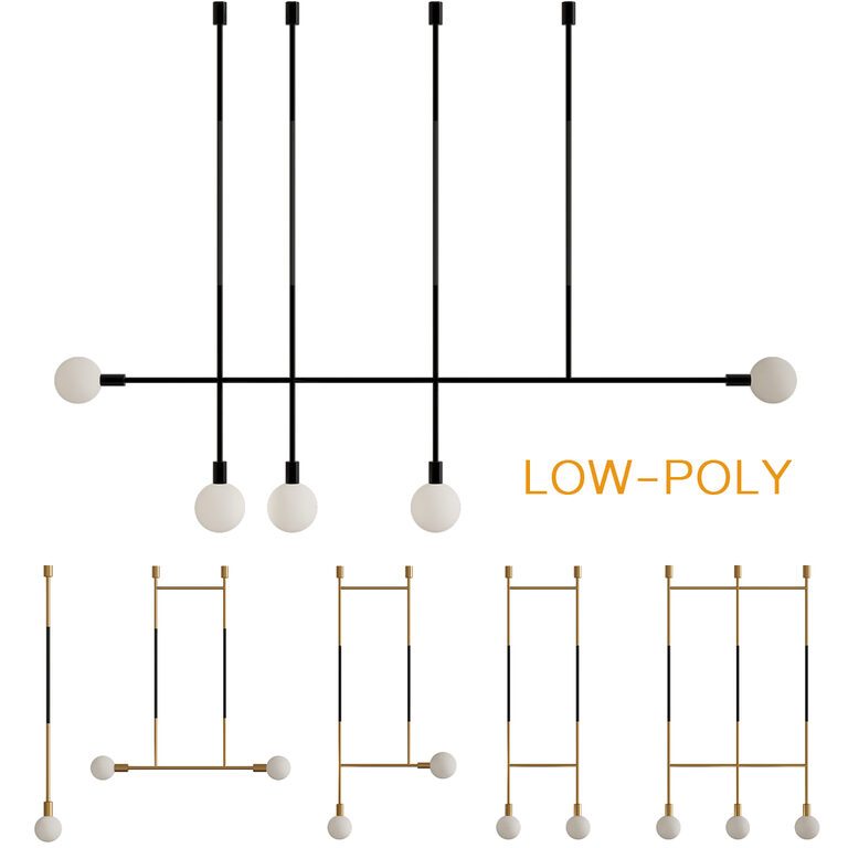 Step and BigKick Volker Haug Studio chandelier (25809) 3D model ...