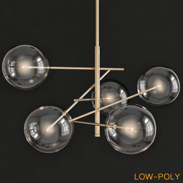 Bolle Gallotti Radice chandelier (25873) 3D model - Download 3D model ...