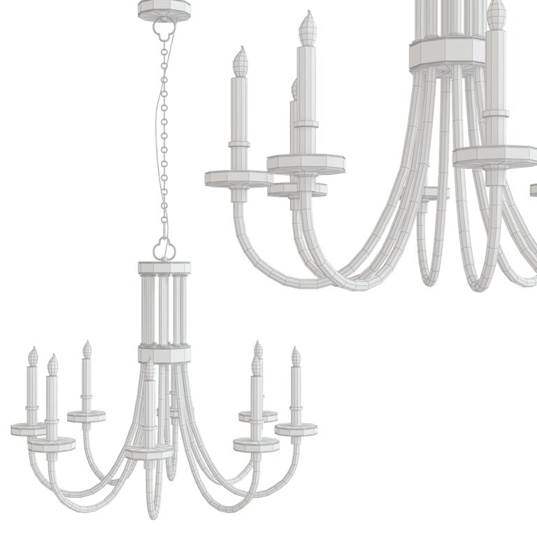 Chandeliers 3d models Collection 10 pieces (26190) 3D model - Download ...