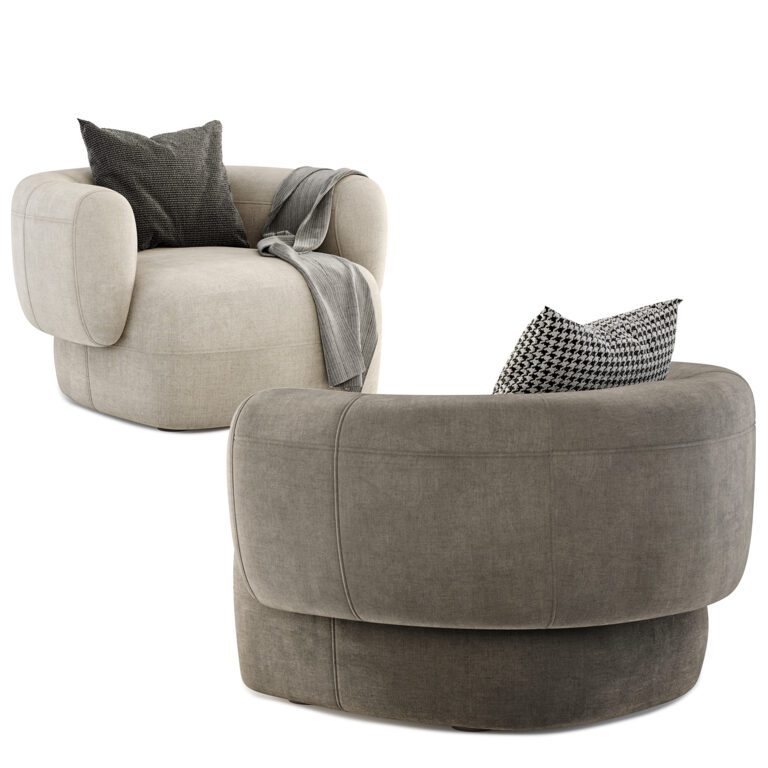 ARP armchair by Poltrona Linteloo fabric mtl (262203) 3D model ...