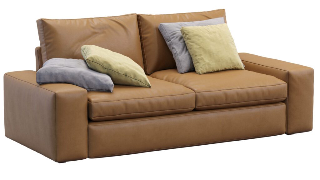 Leather Sofa Kivik By Ikea (262280) 3D model - Download 3D model ...