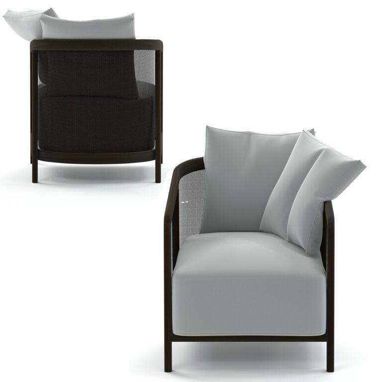 Flexform TOSCA armchair (265349) 3D model - Download 3D model Flexform ...