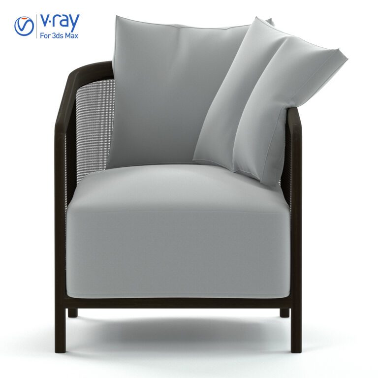Flexform TOSCA armchair (265349) 3D model - Download 3D model Flexform ...