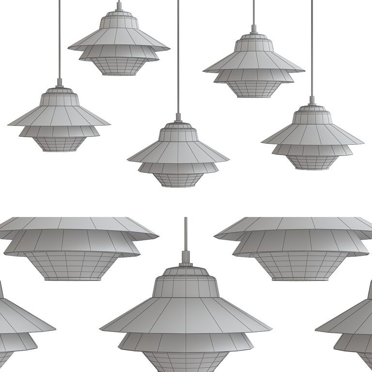 Etna Pendant Light (27350) 3D model - Download 3D model Etna Pendant ...