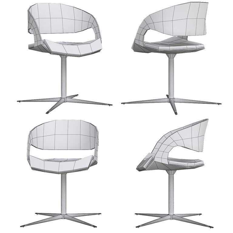 Chair collection 10 pieces (27457) 3D model - Download 3D model Chair ...