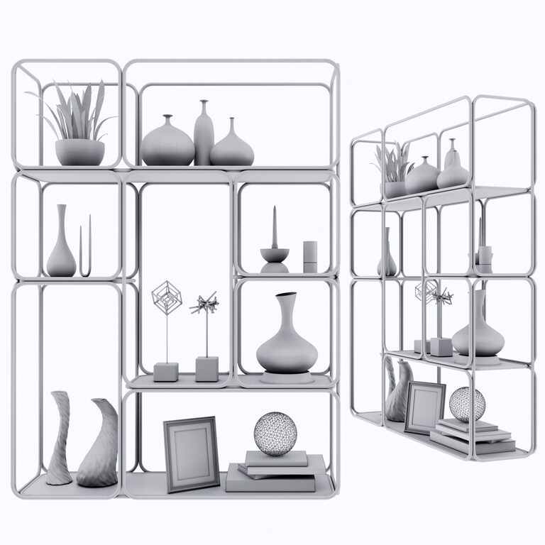 Decorative Shelf (27532) 3D model - Download 3D model Decorative Shelf ...