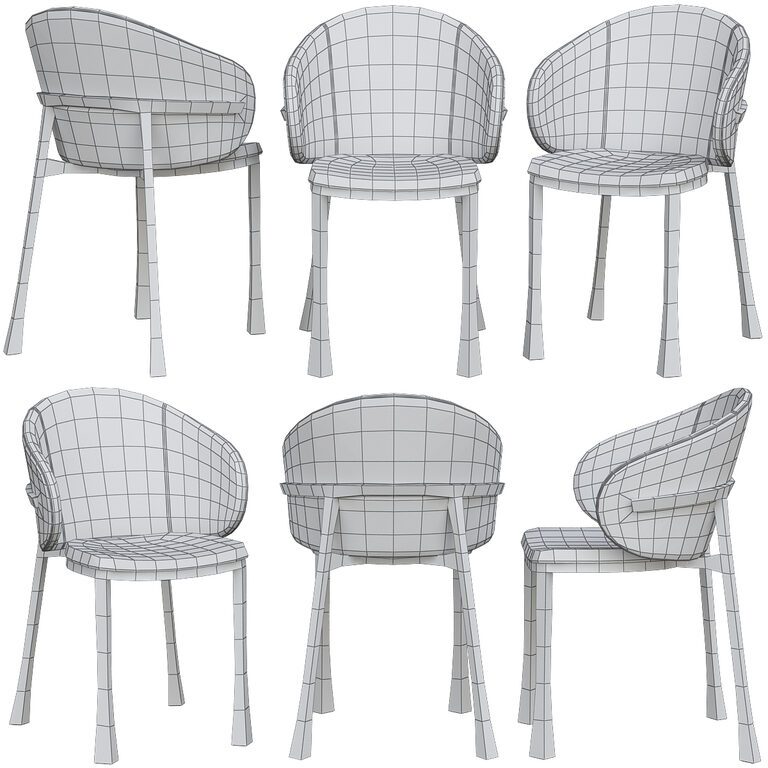 Chair Collection 10 Pieces (27593) 3D model - Download 3D model Chair ...