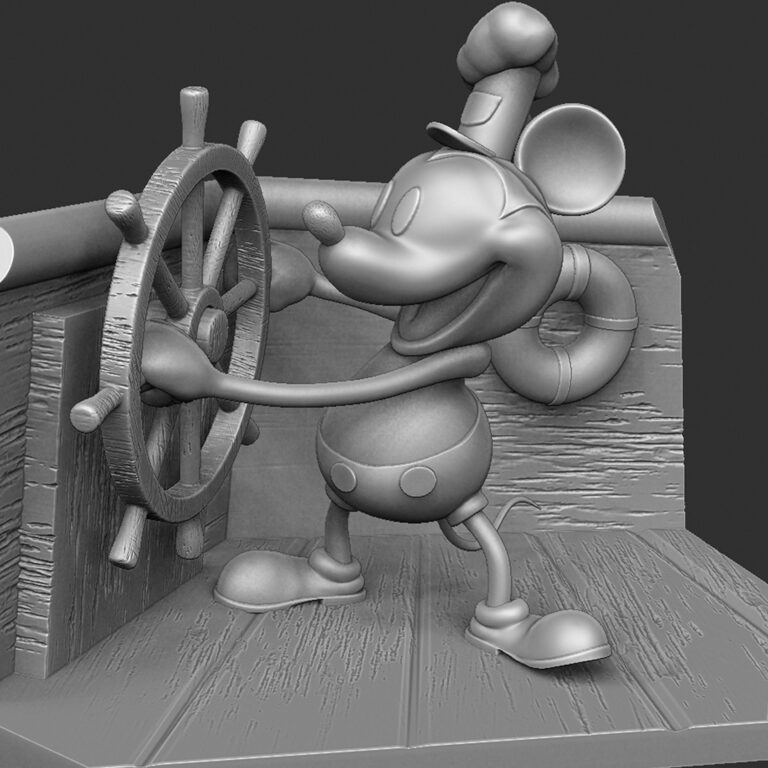 Original Mickey Mouse 1928 STL (300457) 3D model - Download 3D model ...