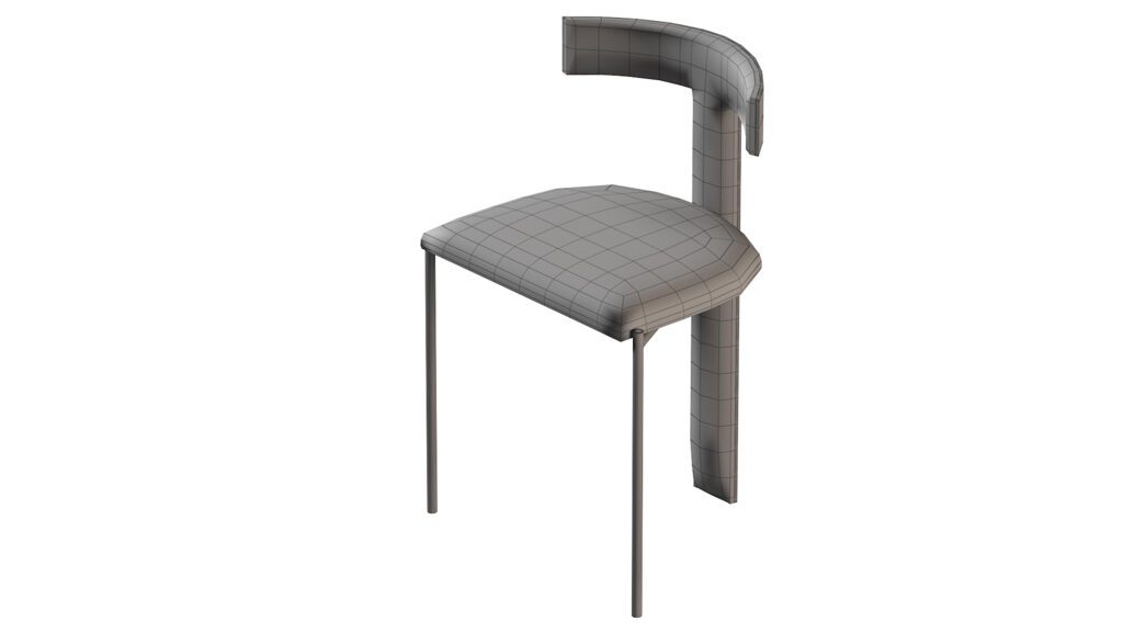 ZEFIR Chair by Baxter (306555) 3D model - Download 3D model ZEFIR Chair ...