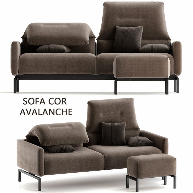 COR AVALANCHE Sofa (30938) 3D model - Download 3D model COR AVALANCHE ...