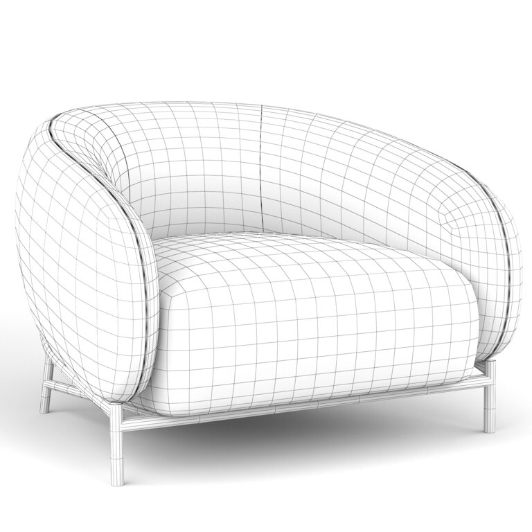 CURL Armchair (309510) 3D model - Download 3D model CURL Armchair ...