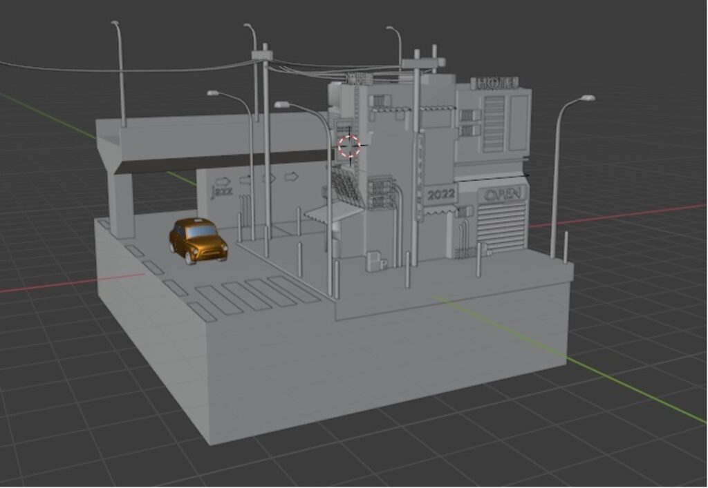 Miniature night city (311552) 3D model - Download 3D model Miniature ...