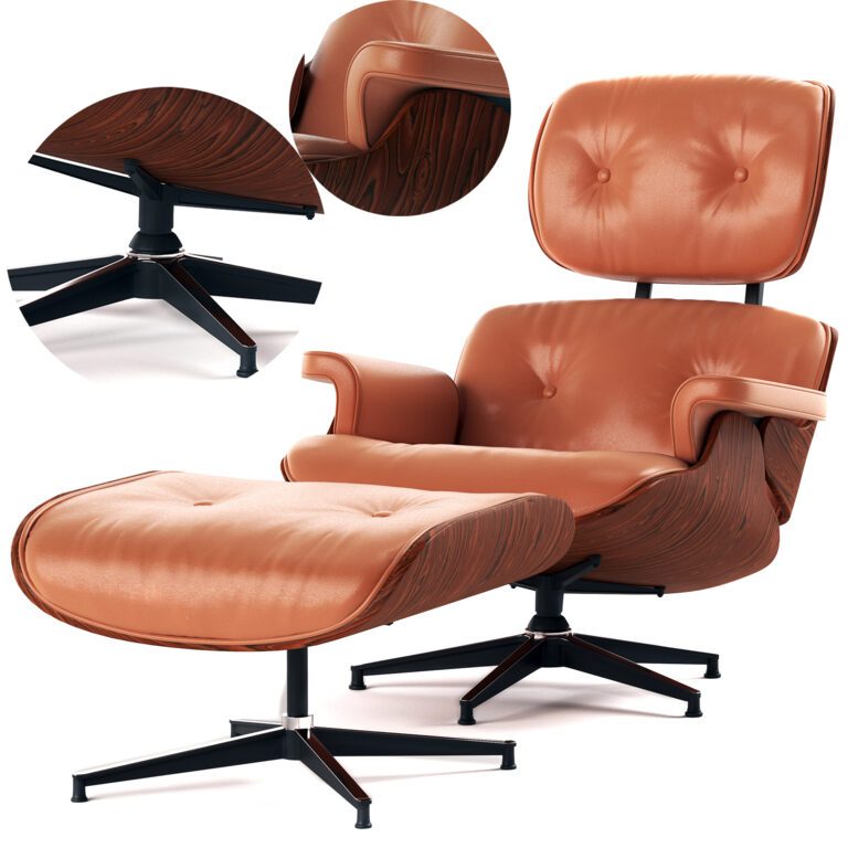 Eames Lounge Chair (311597) 3D model - Download 3D model Eames Lounge ...